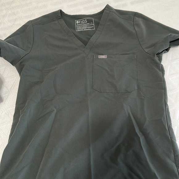 Figs | Other | Olive Green Figs Top One Pocket Figs Top | Poshmark